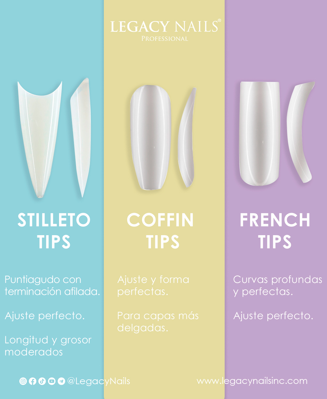 Stiletto, coffin y French tips: ¿Cuál es el mejor para ti ...